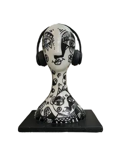 Philipp Badon - Madonna w/ Earphone - drybrush Gallery - Philippine Art