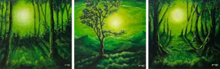 Shine Vitto - Do Not Fear I Am With You Series (Triptych) - drybrush ...