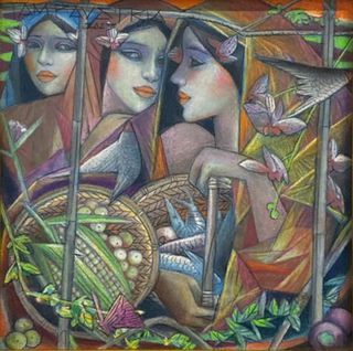 Tam Austria | 3 Marias 2023 | Sold - drybrush Philippine Art Gallery