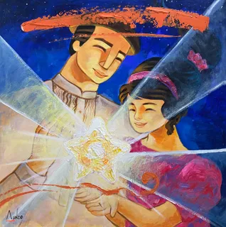 Neptalie Aunzo - Ilaw ng Pag-asa - drybrush Gallery - Philippine Art