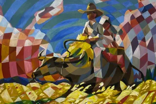 Jojo Q. Requina - Homage to Amorsolo - drybrush Gallery - Philippine Art