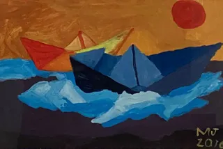 Michael S. Bohol - Bangkang Papel - drybrush Gallery - Philippine Art