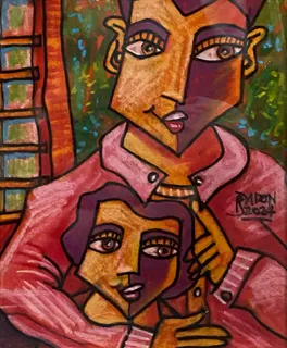 Philipp Badon - Father & Daughter - drybrush Gallery - Philippine Art