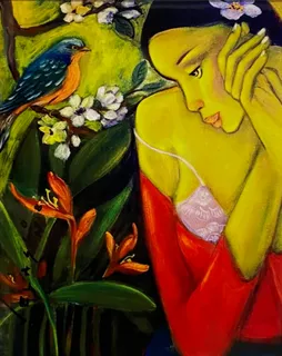 Lydia Velasco - Afternoon in the Garden II - drybrush Gallery ...