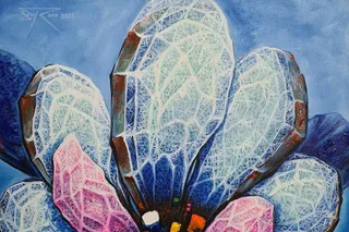 Macario "Jun" Roco - VIVID blue - drybrush Gallery - Philippine Art