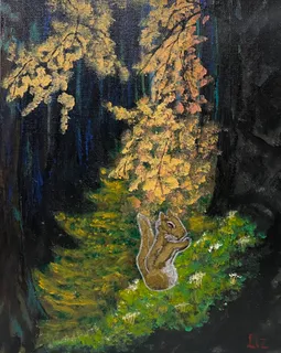 Elizabeth Ang - Midnight Snack - drybrush Gallery - Philippine Art