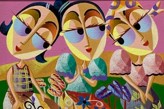 Jovan Benito | Tatlong Maria 2022 | Available - drybrush Philippine Art ...