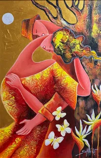 Marmelo Valencia - Timeless Embrace - drybrush Gallery - Philippine Art