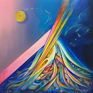 Pancho Piano - Mayon Flows - drybrush Gallery - Philippine Art