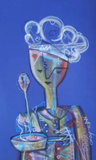 Doy Kastilyo - Pilipino Kusinero - drybrush Gallery - Philippine Art