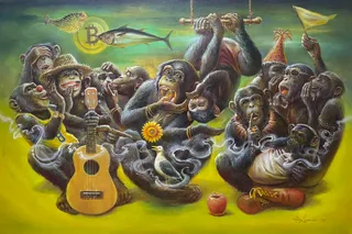 Waldz Villanueva - 12 Marites - drybrush Gallery - Philippine Art
