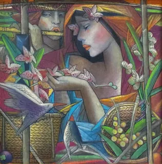 Tam Austria - Ligawan - drybrush Gallery - Philippine Art