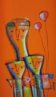 Doy Kastilyo - Tres Marias Pinay - drybrush Gallery - Philippine Art