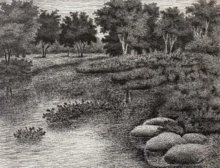 Jimmy Kwong - Tabing-Ilog (1/100) - drybrush Gallery - Philippine Art