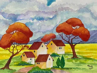 Nelson Basa - Countryside Colors of Autumn - drybrush Gallery ...