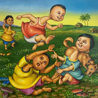 Cresencio “Iking” Querido - Luksong Tinik - drybrush Gallery ...