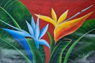 Marmelo Valencia | Birds of Paradise Series 2021 | Available - drybrush ...