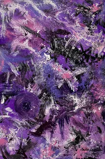 Jade Lugtu - Midnight Viola - drybrush Gallery - Philippine Art