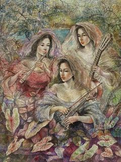 Lito Milan | The Maidens 2022 | Available - drybrush Philippine Art Gallery