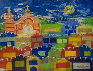 Cherry DV Agoyaoy - Pista sa Bayan - drybrush Gallery - Philippine Art