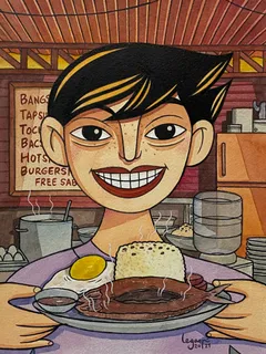 Bong Legaspi - Bangsi Logan - drybrush Gallery - Philippine Art