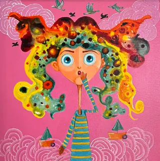 Marie Ann Gran-Paredes - Whispers of the Mind - drybrush Gallery ...